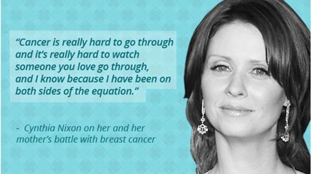 Cancer De Cynthia Nixon Hear From Celebrity Breast Cancer Survivors